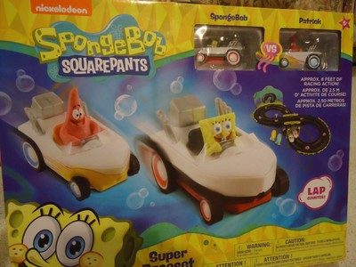 SPONGEBOB SQUAREPANTS SUPER Race Set Boat Race Track And Racers £25.42 ...