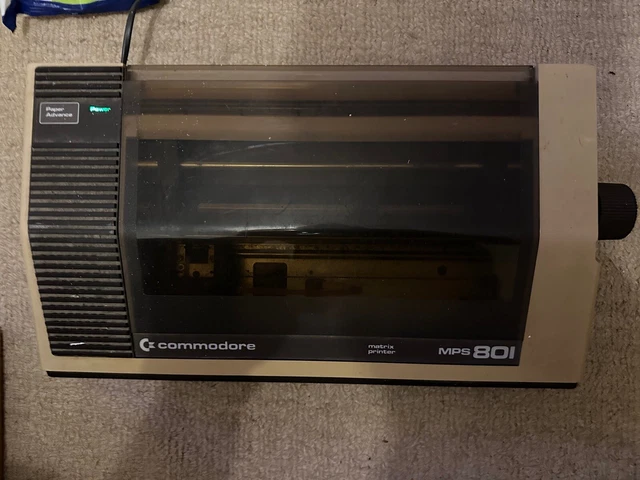 VINTAGE COMMODORE C64 Dot Matrix Printer MPS801 £16.31 - PicClick UK