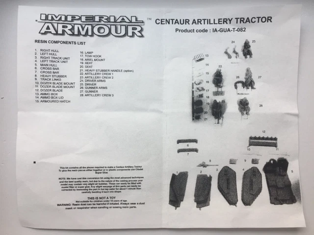 FORGEWORLD OOP DEATH Korps of Krieg CENTAUR ARTILLERY TRACTOR £188.99 ...