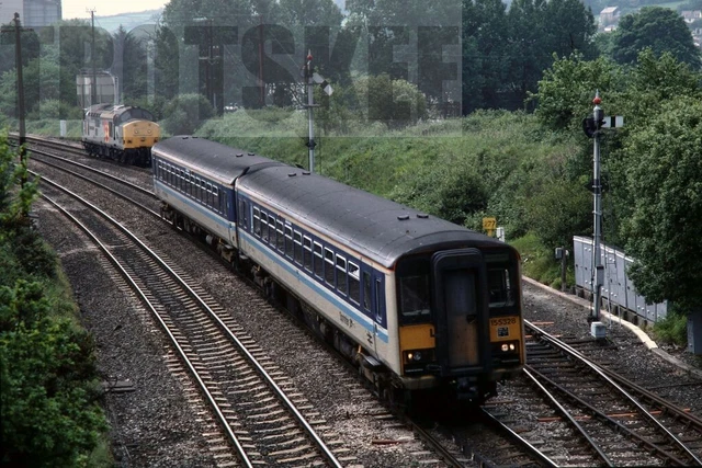 35MM SLIDE BR British Railways DMU Class 155 155328 Lostwithiel 1991 ...