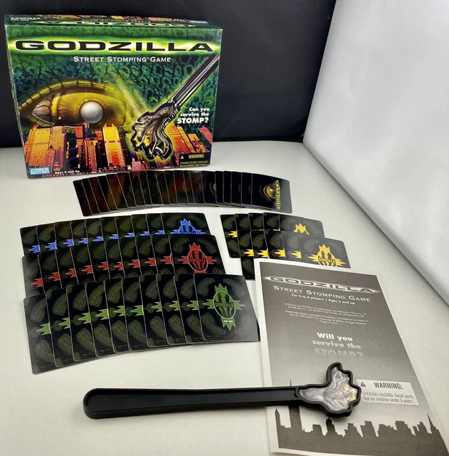 VINTAGE GODZILLA STREET Stomping Game Hasbro Parker Brothers 1998 ...