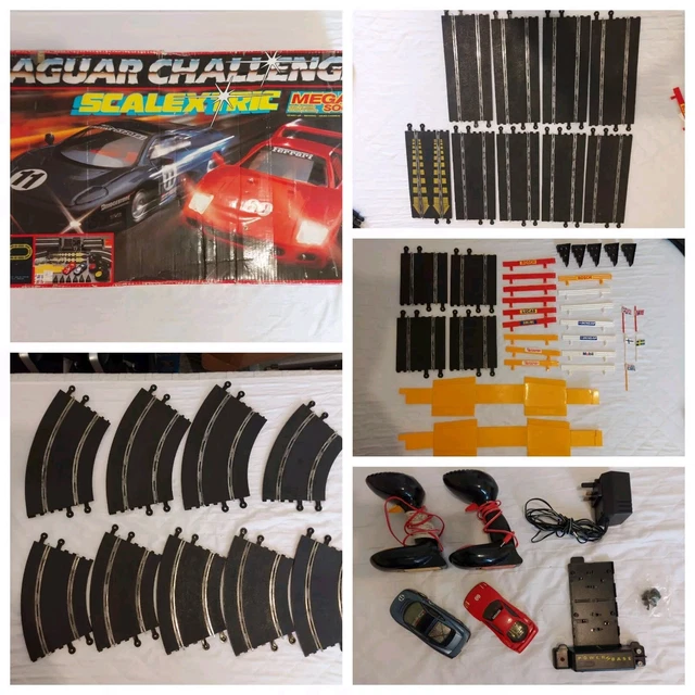 HORNBY 1990'S SCALEXTRIC Racing Car Set Jaguar Challenge Sound/Lights £ ...