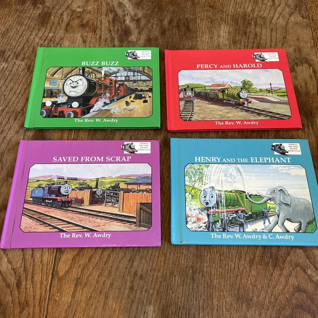 THOMAS THE TANK Engine rare book club 4 books Buzz Percy Saved Henry ...