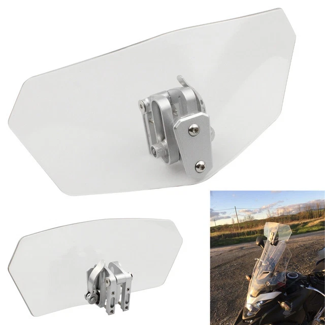 CLIP ON WINDSHIELD Extension Spoiler Wind Deflector Adjustable For ...