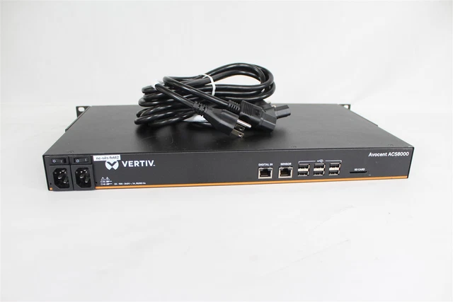 VERTIV AVOCENT ACS8032MDAC ACS8000 32-Port Dual AC Power Serial Console ...