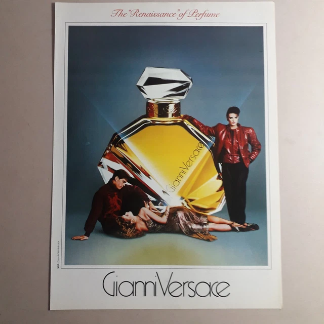 GIANNI VERSACE PERFUME 1980s Original Paper Magazine Advert £4.95 ...