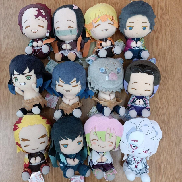 LOTTO SET PELUCHE Demon Slayer Inosuke Nezuko Mitsuri Shinobu Zanitsu ...