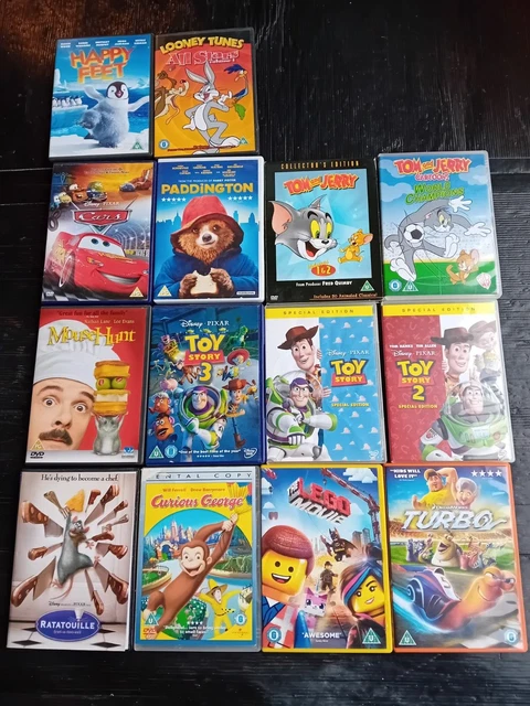 DVD BUNDLE KIDS Animated Films/Cartoons Paddington Tom & Jerry Toy ...