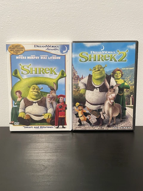 SHREK & SHREK 2 DVD Movie Bundle Dreamworks CIB Y2K Eddie Murphy £5.13 ...