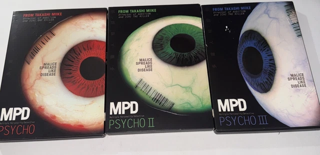 MPD-PSYCHO 3 DVD Set Part 1,2,3 Takashi Miike Asian Horror Brand New ...
