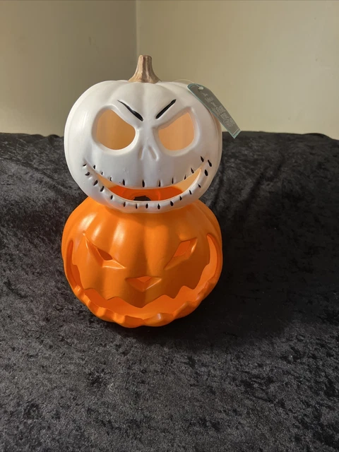 DISNEY TIM BURTONS the nightmare before christmas light up pumpkin blow ...