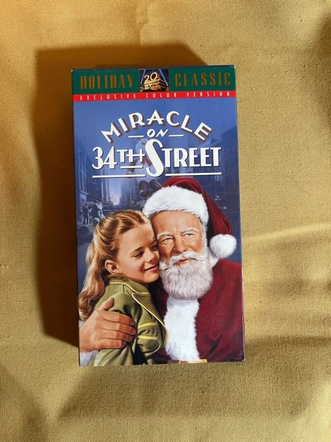 VHS MIRACLE ON 34th Street Color Version Fox Holiday Classic £7.09 ...