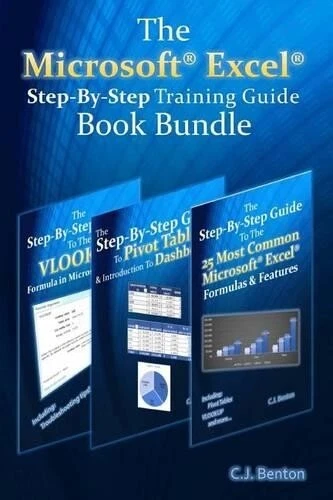 C J BENTON The Microsoft Excel Step-By-Step Training Guide Book Bundle ...