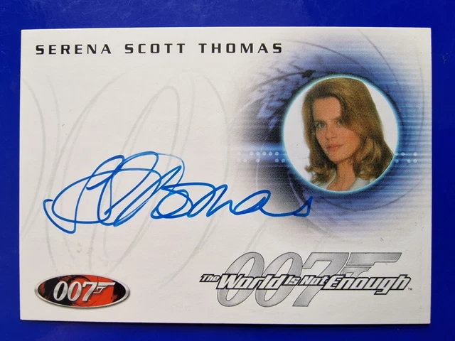 SERENA SCOTT THOMAS Autograph A4 James Bond 40th Anniversary ...