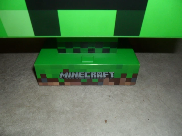 MINECRAFT CREEPER ICON Kids Bedside Light-Green-26cm High,18cm wide £7. ...