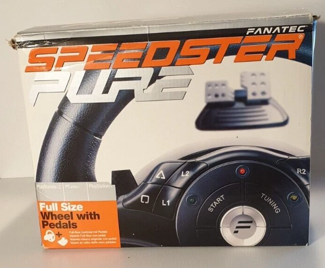 FANATEC SPEEDSTER PURE Racing Wheel with Pedals - PlayStation 1 &2 ...