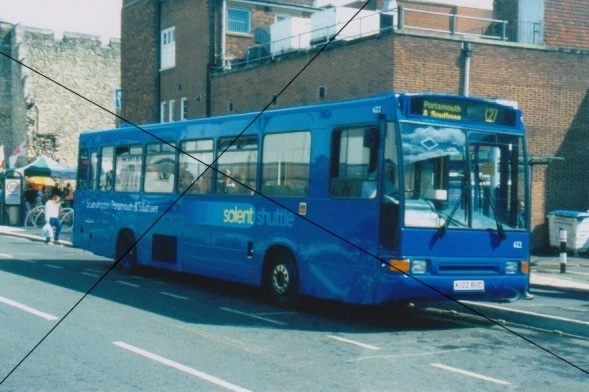BUS PHOTO SOLENT Blue Line Photograph Picture,Ex Oxford Volvo In ...