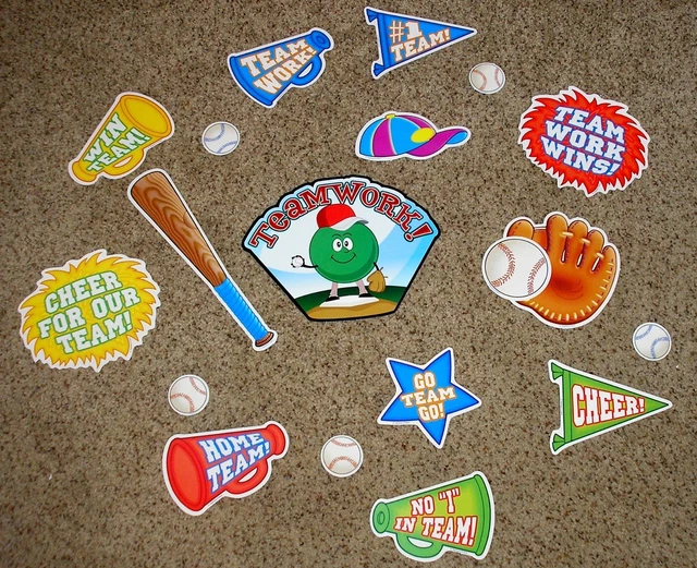 TEACHER CLASSROOM DECOR: Teamwork! Sports Bulletin Board Set $3.99 ...