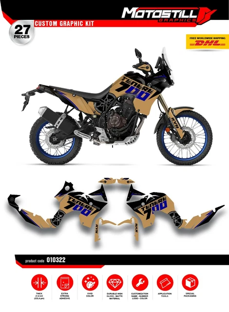 YAMAHA T7 TENERE 700 Desert Sand Full Graphic Sticker Set Decal Wrap ...