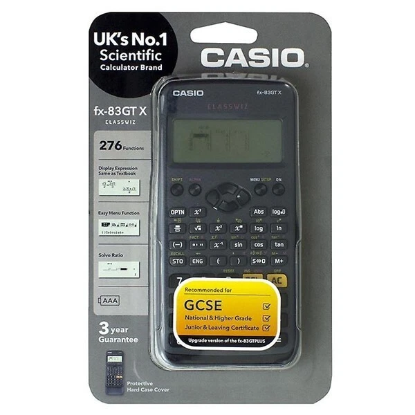 CASIO FX-83 GTX GCSE & Higher Grade Scientific Calculator 276 Functions ...