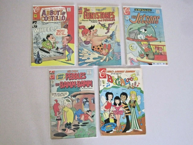 Charlton Comics Hanna Barbera The Jetsons Pebbles And Bamm Bamm Lot 5