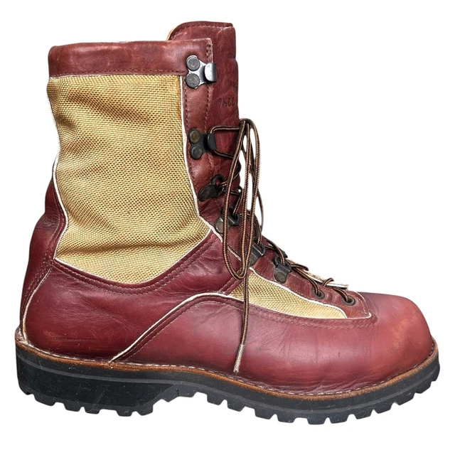 VINTAGE DANNER SIERRA Gore-Tex Burgundy Tan Hiking Boot Size 9.5 EE £ ...
