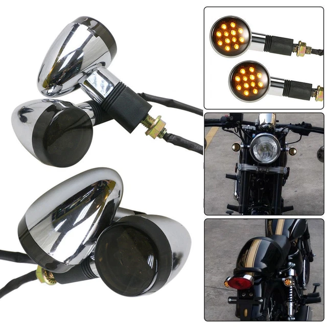 AMBER TURN SIGNALS Indicator Lights For Triumph Speedmaster Triple ...
