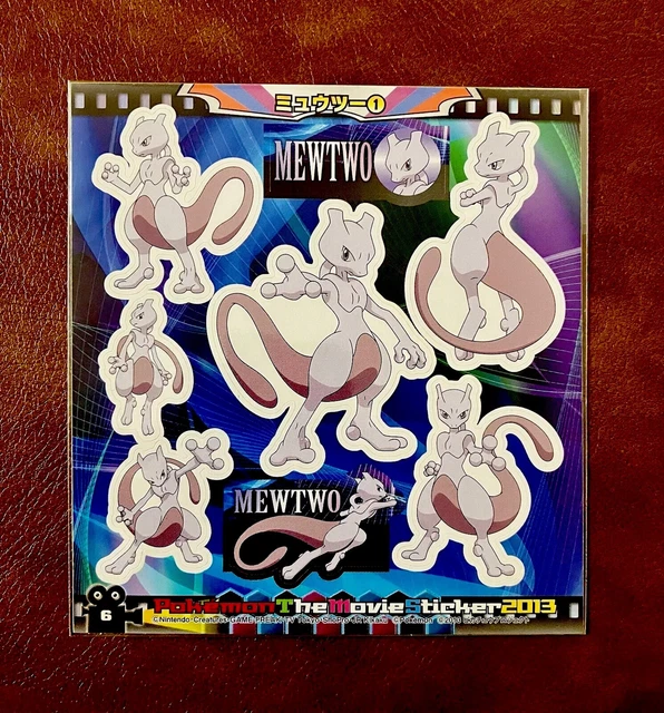 STICKERS MEWTWO X8 Pokémon The Movie Sticker 2013 n•6 - 8 Autocollants ...