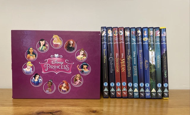 * DISNEY PRINCESS DVD Box Set 11 Classic Films Snow White Cinderella ...