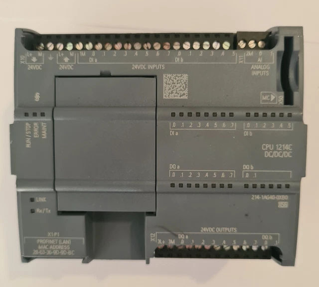 SIEMENS 6ES7214-1AG40-0XB0 SIMATIC S7 PLC - S7-1200 CPU 1214C compact EUR 138,48 - PicClick FR