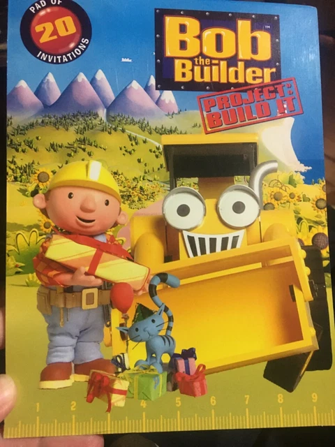 BOB THE BUILDER BIRTHDAY PARTY INVITATIONS PAD OF 20 | Free Postage $6. ...