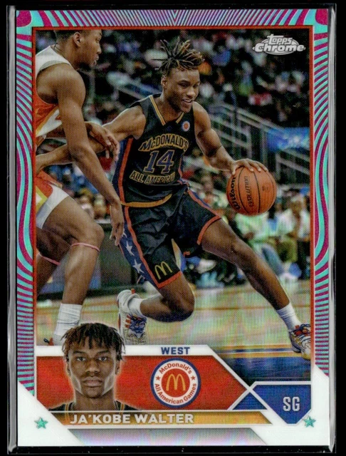 TOURBILLON JA'KOBE WALTER 2023-24 Topps chrome McDonald's All American ...