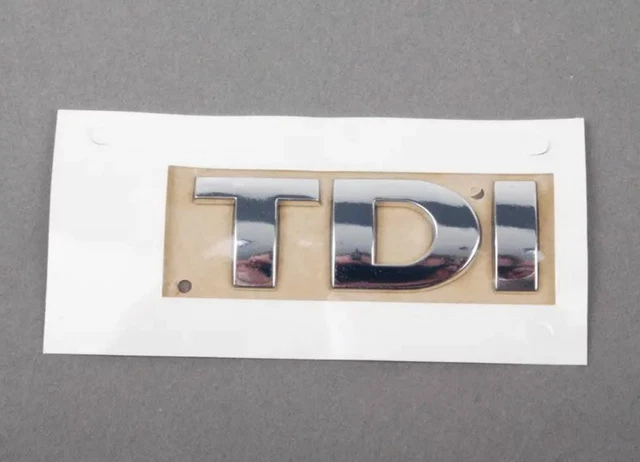 NEUF ORIGINAL VW Tdi Coffre Arrière Badge Emblème Chrome 3B0853675AN739 ...