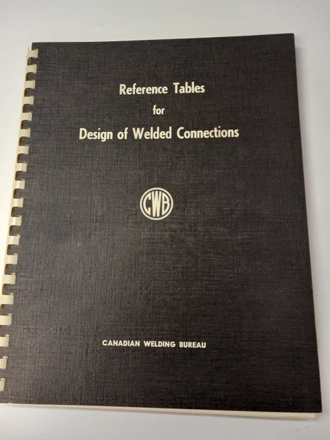 REFERENCE TABLES FOR design of welded connections Canadian welding ...
