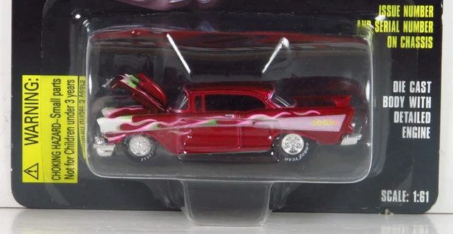 RACING CHAMPIONS HOT Rod Magazine 1957 Chevrolet 57 Bel Air Chevrolet Rouge #97A 1:61 EUR 18,53 ...