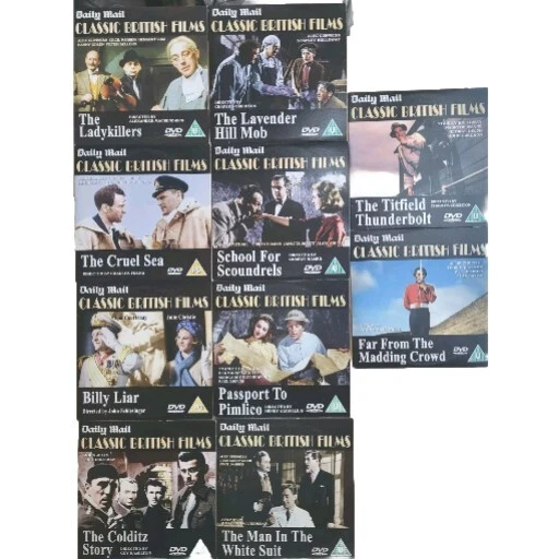 DAILY MAIL BRITISH classics promo 10 Dvd £4.99 - PicClick UK