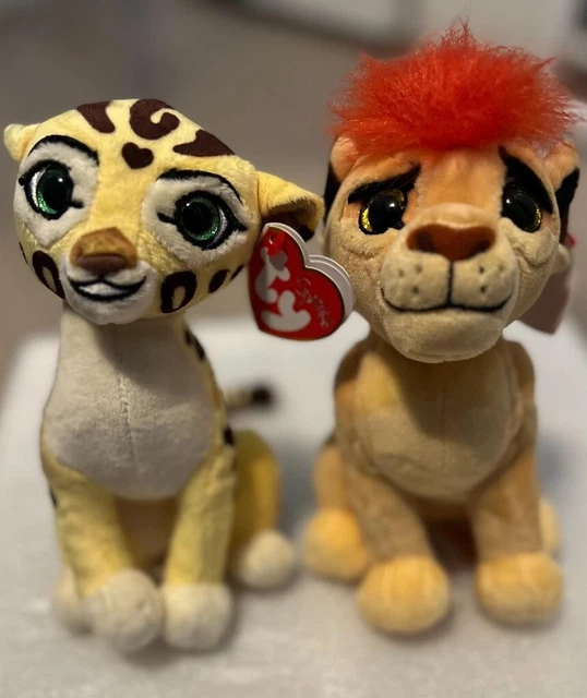DISNEY TY BEANIE Babies Guard Lion Kion & Fuli NEW! Plush Toy Stuffed ...