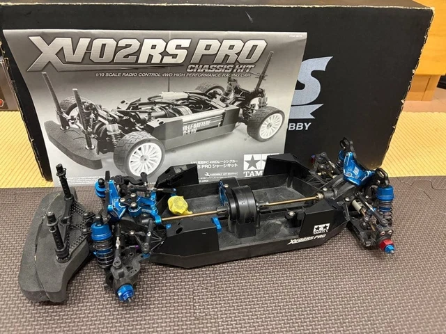 TAMIYA XV-02RS PRO RC Touring Car Chassis w Many Option Parts Yeah ...