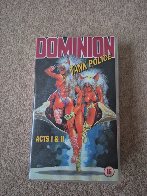 DOMINION TANK POLICE Acts 1 & 2 VHS (Manga Video, 1992) £5.45 - PicClick UK