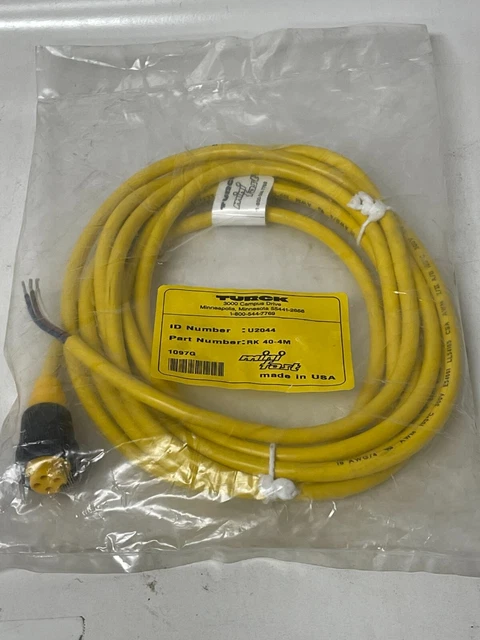 CÂBLE CONNECTEUR TURCK RK40-4M Pigtail, Minifast Series 7/8"-16, L0 EUR ...