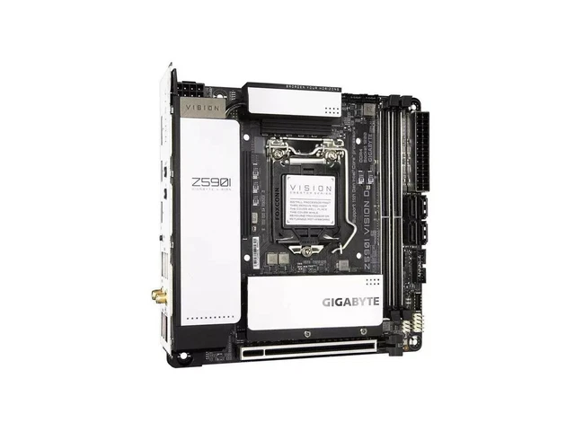 GIGABYTE Z590I VISION D White Mini ITX Motherboard Thunderbolt 4 TB4 ...