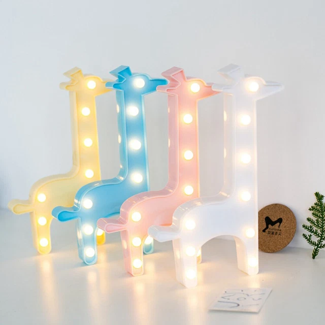 LED ANIMAL GIRAFFE Light Multiple LED Bulbs Desk Light Bedside Night ...