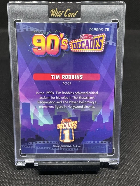 TIM ROBBINS 1/1 2024 Wild Card Decades! 🔥THE SHAWSHANK REDEMPTION 🔥90’s ...