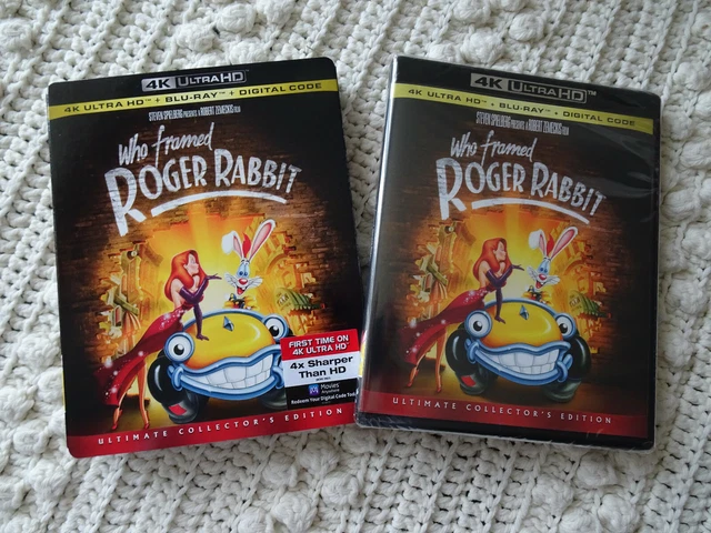 WHO FRAMED ROGER Rabbit 4K Ultra HD + Blu-ray + Digital Code NEW SEALED ...