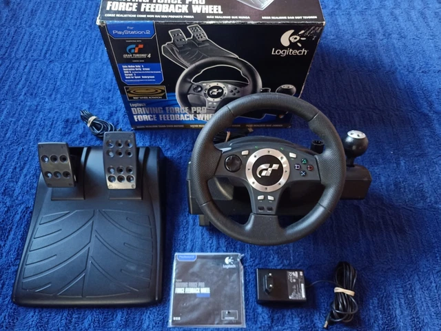VOLANTE LOGITECH DRIVING Force Pro Force Feedback Ps2 Ps3 Gran Turismo ...