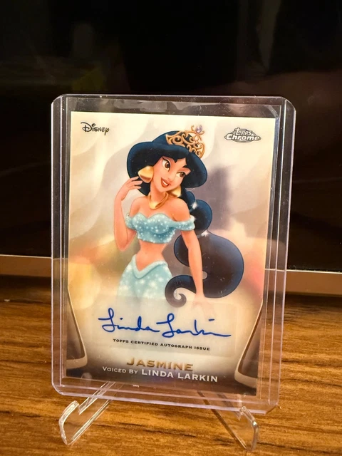 TOPPS CHROME DISNEY 2025 Jasmine voice actor Linda Larkin Refractor ...