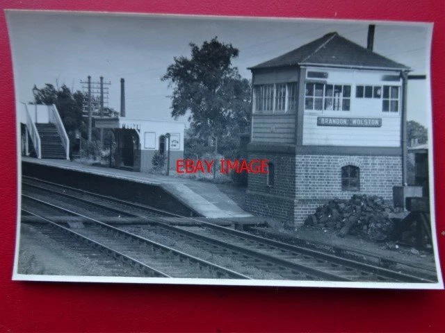 PHOTO BRANDON Wolston Signal Box And Station 1959 EUR 4,61 - PicClick FR