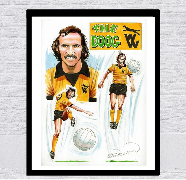 DEREK DOUGAN 'THE Doog' Wolverhampton Wanderers -A2 Large Limited ...