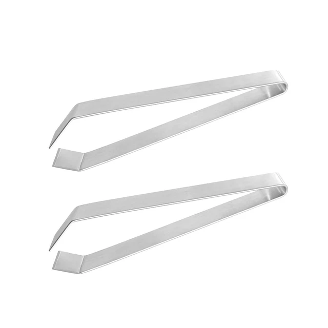 2 PIECES FISH Bone Tweezers Set Vegetables Tools Tongs for Cooking ...