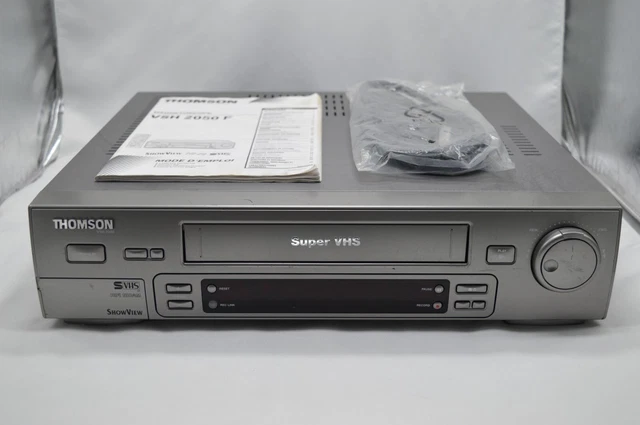 MAGNÉTOSCOPE LECTEUR RECORDER VHS THOMSON Super VHS S-VHS VSH2050F PAL ...